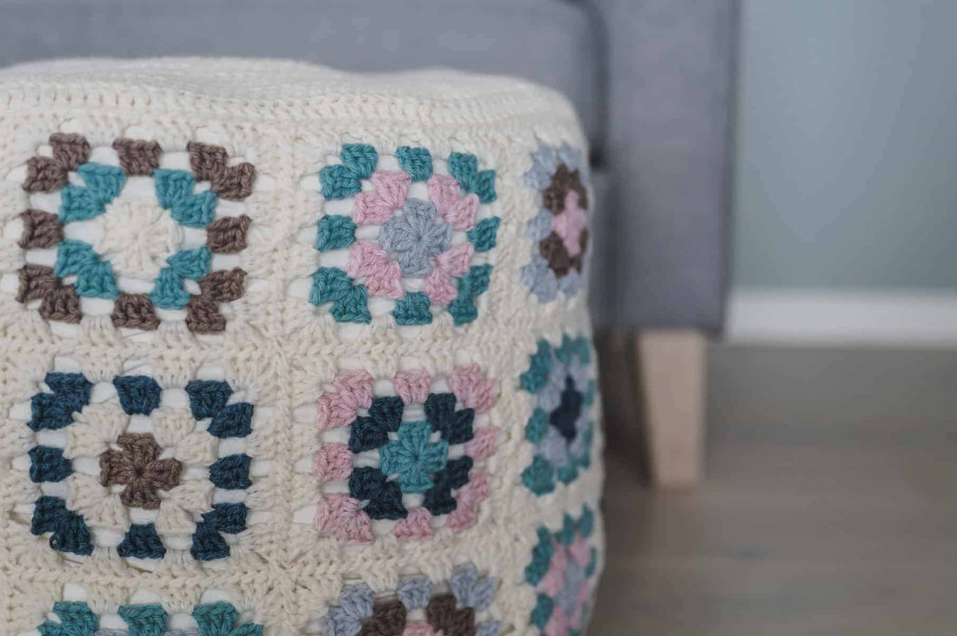 Granny Square Ottoman Pattern – Joy of Motion Crochet