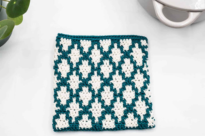 Mosaic Crochet Hot Pad Pattern – Joy of Motion Crochet
