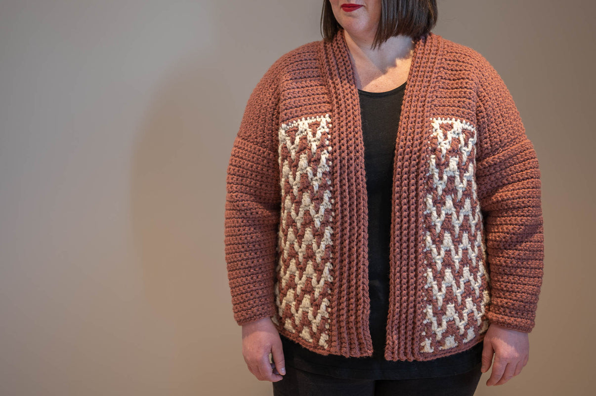 Mosaic Cardigan Crochet Pattern – Joy of Motion Crochet